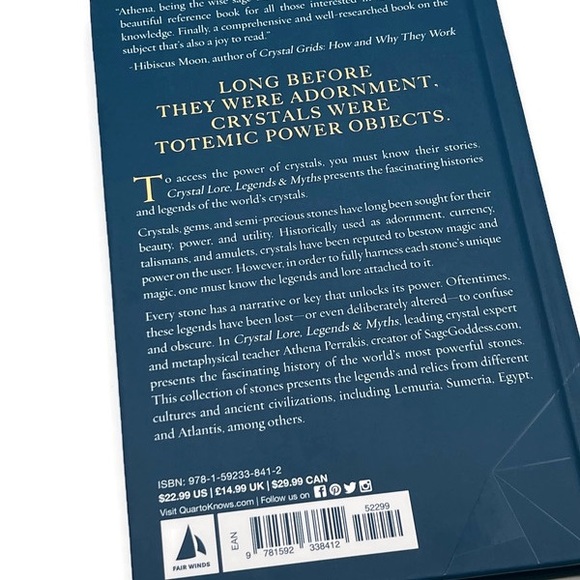 Athena Perrakis | Other | Crystal Lore Legends Myths Hardcover Book Powerful Crystals Gemstones ...